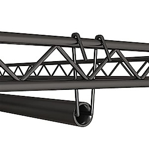 GMIULIG Portable Closets Heavy Duty Garment Rack Clothes Rack for Hanging Clothes Metal Wire Shelving Wardrobe Portable Freestanding Closet Black