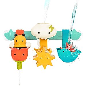 Battat – Baby Bath Toy Bar – 6 Removable Pieces & 2 Suction Cups – Stacking & Sorting Toys – Toddler Bath Toys – 12 Months + – Rain & Shine Bath Bar