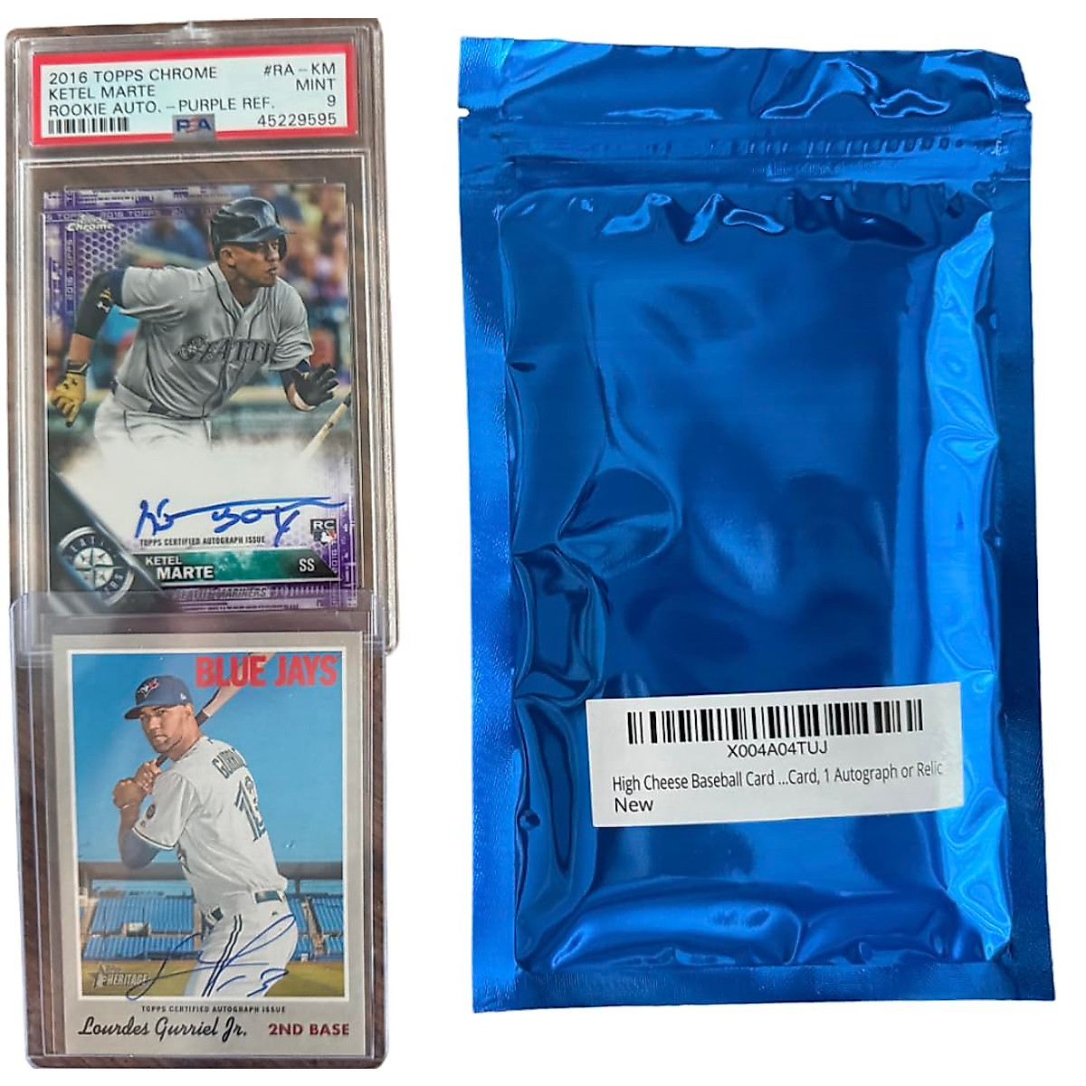 High Cheese Baseball Walk Off Mystery Pack - 2 Cards, 1 PSA Graded & 1 Autograph/Relic Ungraded