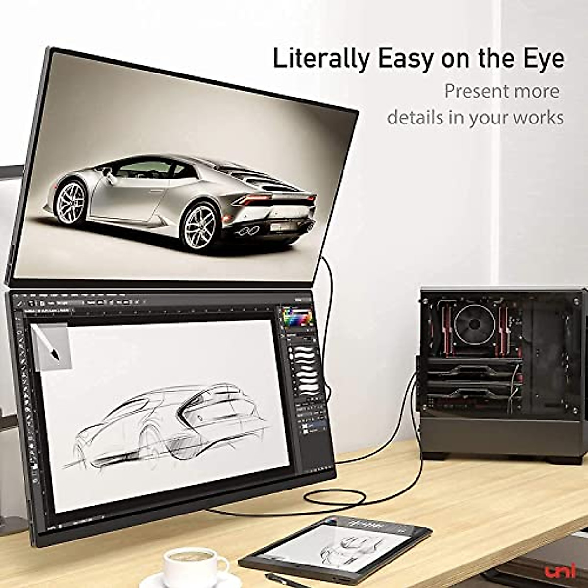 uni VESA Certified DisplayPort Cable [2K@165Hz/144Hz, 4K@60Hz], High-Speed Display Port Cable Braided 6.6 FT, DP 1.2 Cable for 2K Gaming Monitor, PC, NVIDIA/AMD Graphics Cards