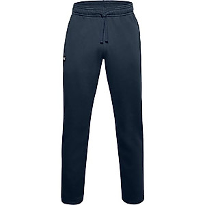 Under Armour Mens Rival Fleece Pants , Academy Blue (408)/Onyx White , Medium