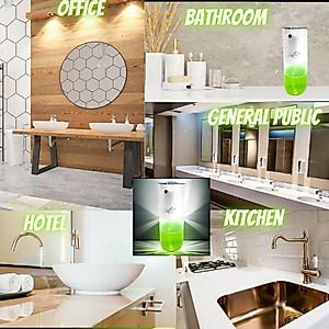 AbbyPearl Empire Automatic Foaming Soap Dispenser, Touchless, Rechargeable, Kids Soap Dispenser with 4-Level Adjustable Foam, Non-Drip Spout – Hands Free Soap Dispenser for Home and Kitchen, 400ml