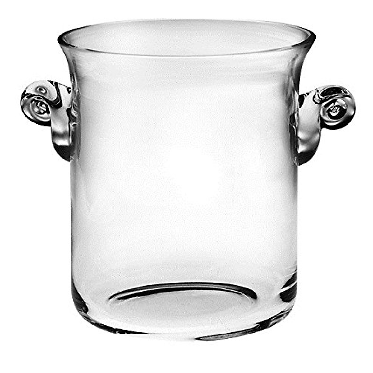 Barski -Glass- Ice Bucket- Wine Cooler - 8"H - Glass - with 2 handles - Clear - Made in Europe