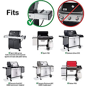 Utheer 7508 Grill Burner Tube for Weber Genesis Silver B/C Gold B/C Spirit 700 Spirit E-310, E-320 Side Control Weber 900 Grill Parts Stainless Steel Gas Grill Burner Tube Kit,Detachable Burner