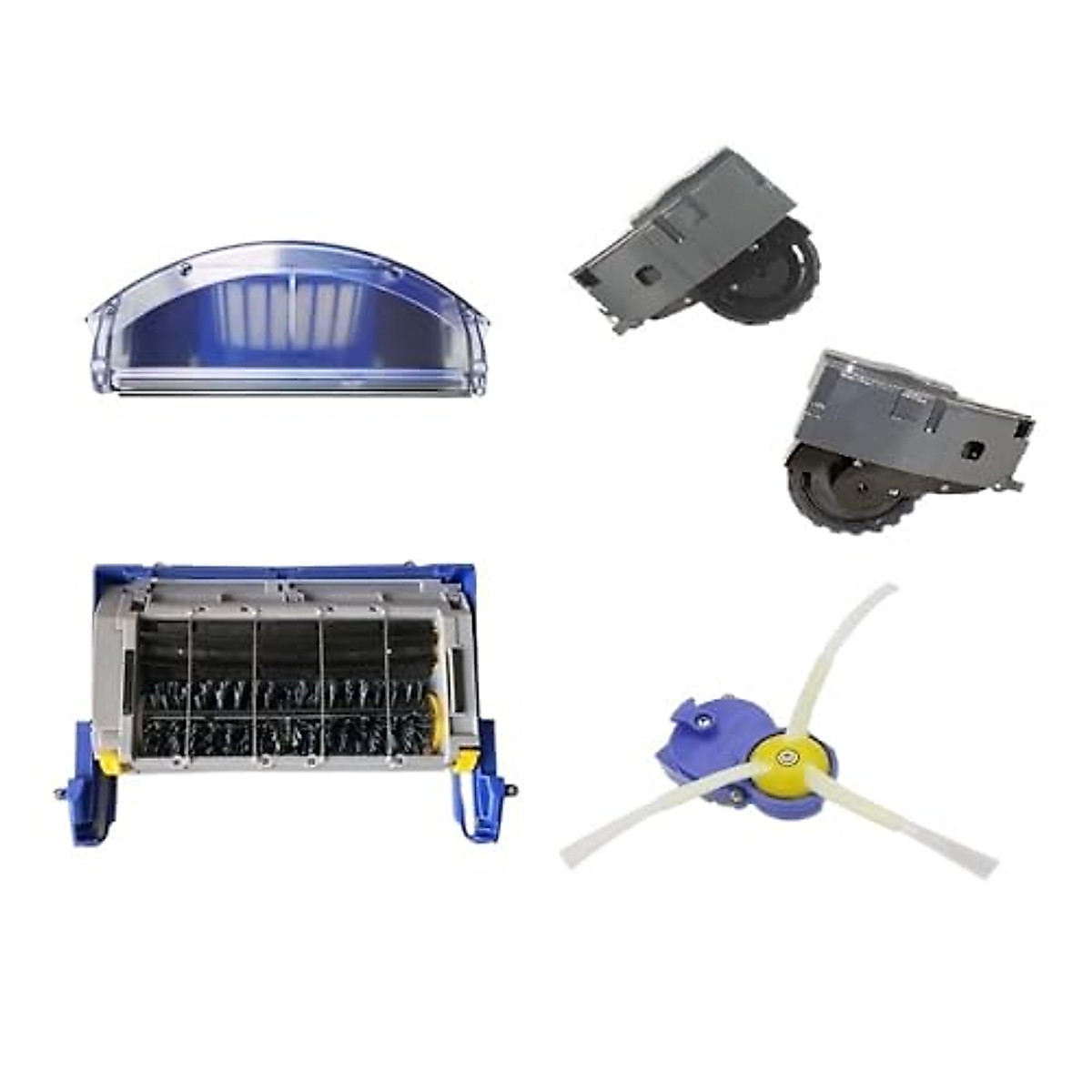 BOYWITHUKE Aero-Vac Dust Bin Cleaning Main Brush Module Motor Wheel Compatible for IRobot Roomba 601 602 614 615 620 622 630 650 655 675 680 690 Part (Color : Motor)