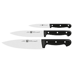 ZWILLING Twin Chef Knife Set, Steel, Silver/Black, 3-Piece