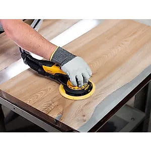 Mirka MID62520CAUS Direct Electric Random Orbital Sander, 6-Inch, Yellow, Black