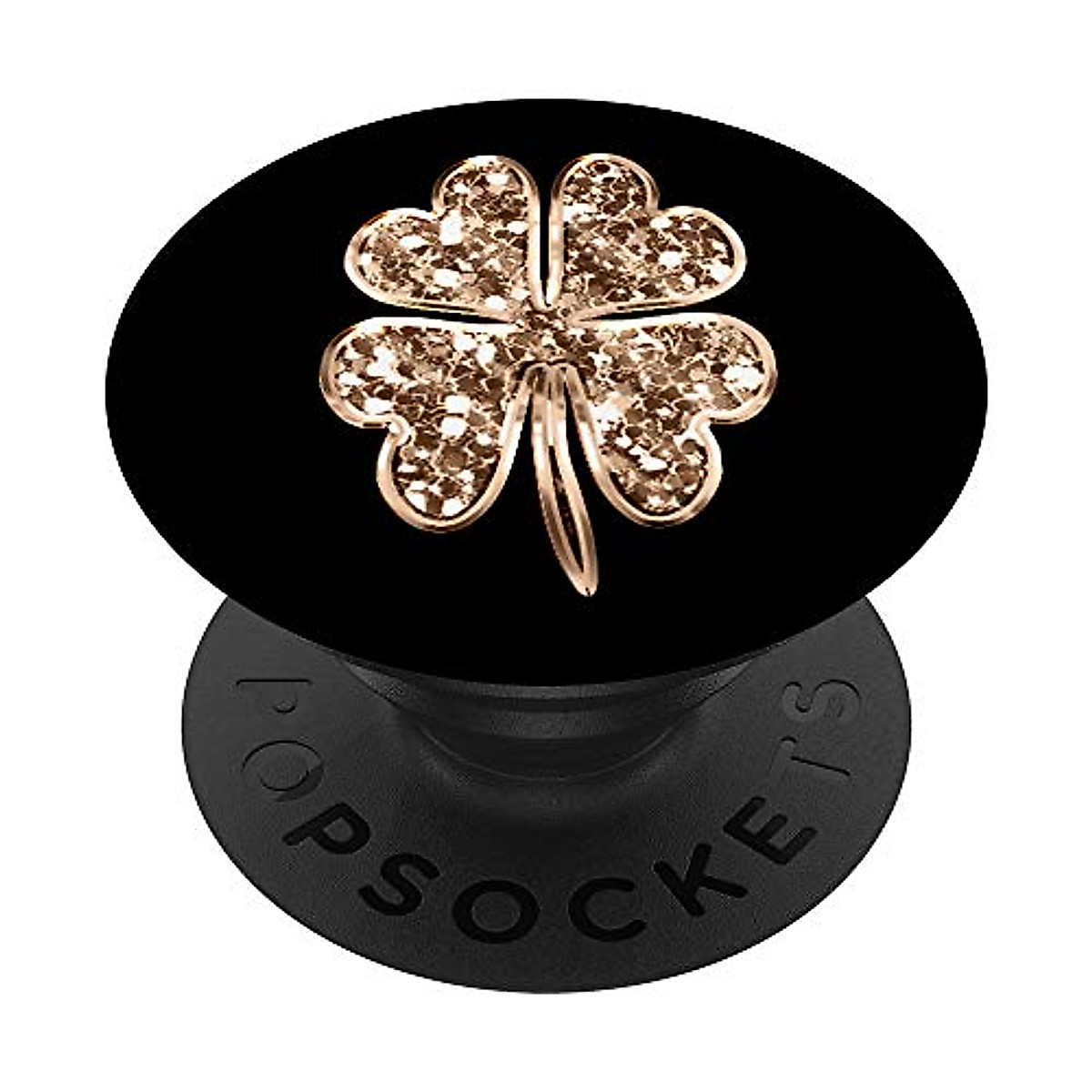 Elegant Four Leaf Clover, Good Luck Symbol, 4 Leaf Clover PopSockets PopGrip: Swappable Grip for Phones & Tablets