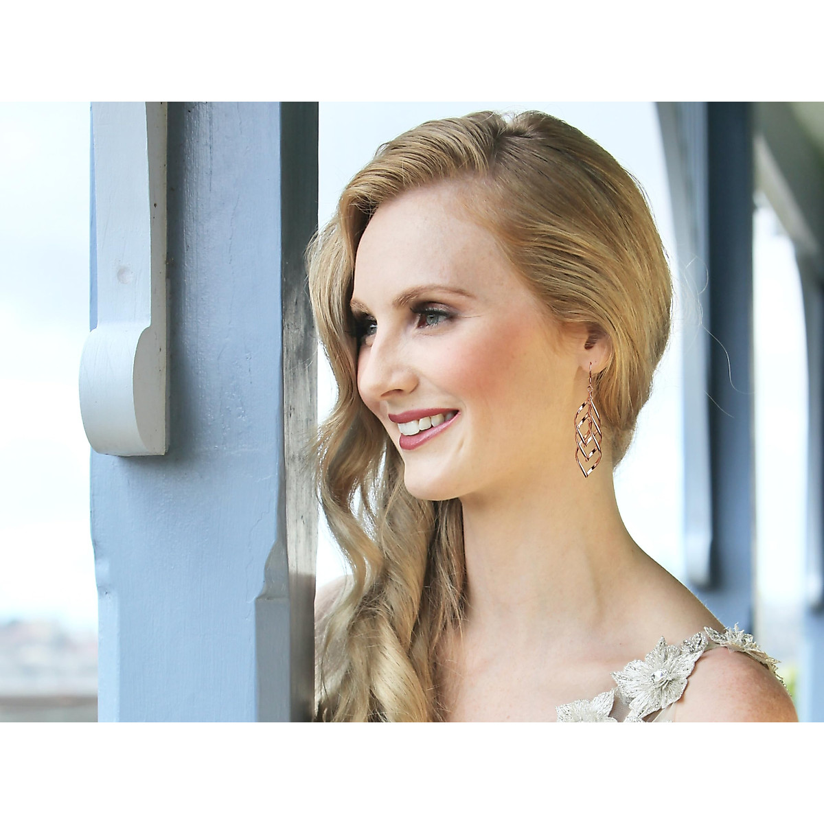 silver and gold tassel earrings long earrings (style 4)