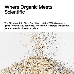 pidan Mix Cat Litter,Tofu Cat Litter with Bentonite,Absorbent and Fast Drying,Flushable Tofu Litter,Selected Quality Pea Dregs,5-Fold Water Absorption,Strong Clumping (5.3lb×1bag)