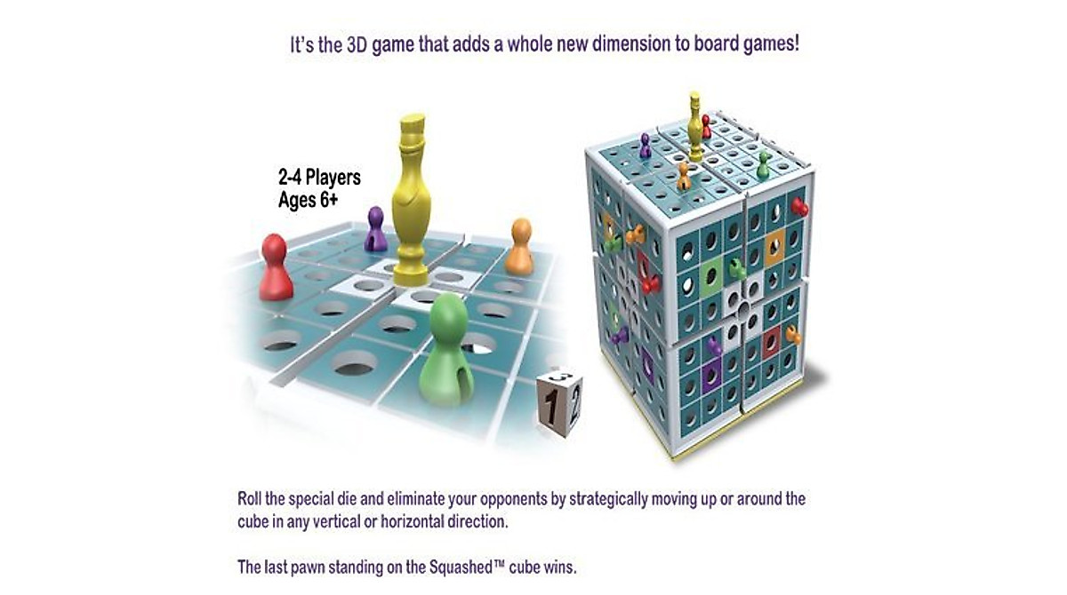 Squashed 3D Strategy Board Game - Fun for Kids & Family