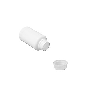 Othmro 20pcs 8.45oz/250ml Plastic Bottles, Lab Chemical Reagent Bottle, Length 119mm Wide Mouth Laboratory Reagent Bottle, Sample Sealing Liquid Storage Container for Food Stores White