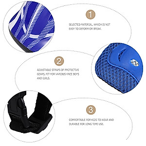 CLISPEED Kids Helmet with Sports Gear Set Knee Elbow Pads Wrist Guards Toddler Helmet for 3-8 Years Old Boys Girls Cycling Scooter Skateboard Roller Skating