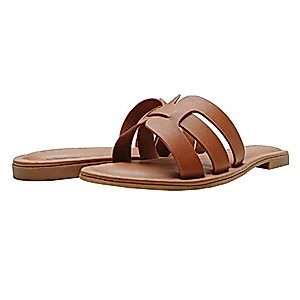 The Drop Women's Monika Sandal, Mocha, 7.5 B US