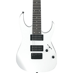 Ibanez GRG 7 String Solid-Body Electric Guitar, Right, White, Full (GRG7221WH)