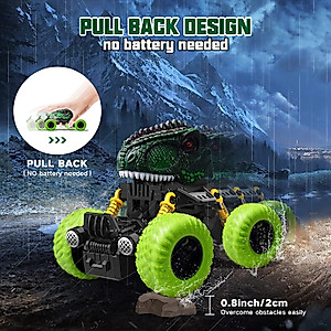 FFTROC Dinosaur Toys for Kids 3-5 Pull Back Cars - Toys for 3 4 5 Year Old Boys Toys Gifts for 3 4 5 Year Old Boy Toys Age 3 4 5 Kids Toys for Boys Birthday Gifts