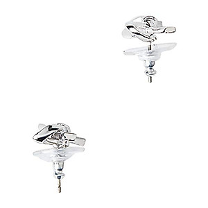 Kate Spade New York Skinny Mini Bow Studs Silver Earrings