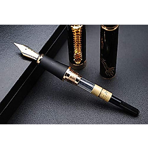JINHAO Golden Relievo CHUAN REN Fountain Pen M Nib