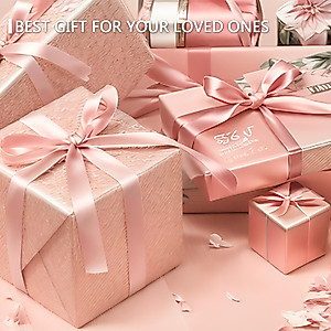 VIVERIE Mini Succulents Plants Artificial in Pots-Rose Pink, Small Fake Succulents Plants for Home Decor Indoor for Women, White Ceramic, Set of 4