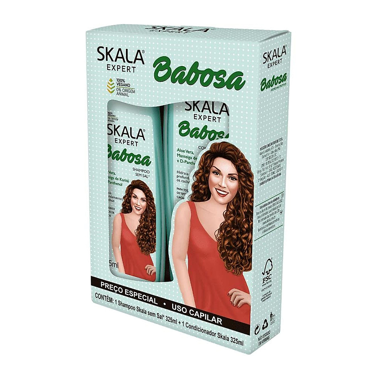 Skala - Linha Expert - Kit Babosa Shampoo e Condicionador (2 x 325 Ml) - (Expert Collection - Set Aloe Vera Shampoo e Conditioner (2 x 11 Fl Oz))