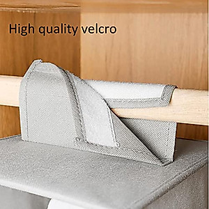 yulumaoyi Hanging Closet Organizer 10 Shelves Closet Organizers and Storage Hanging for Shoe & Cap Storage for Family Baby Room or Nursery Gray (PLNNV-TY)
