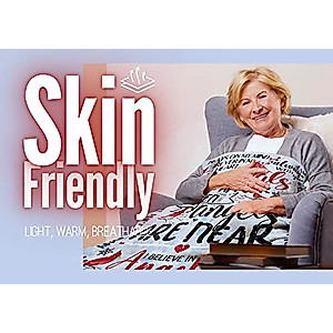 InnoBeta Cardinal Gift Throw (50"X 65") Memorial Gifts Flannel Blanket for Couch Bed Sofa Travelling Camping- Snow