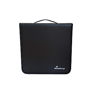 MEDIARANGE Archiving Folder for 400 Discs Imitation Leather Black