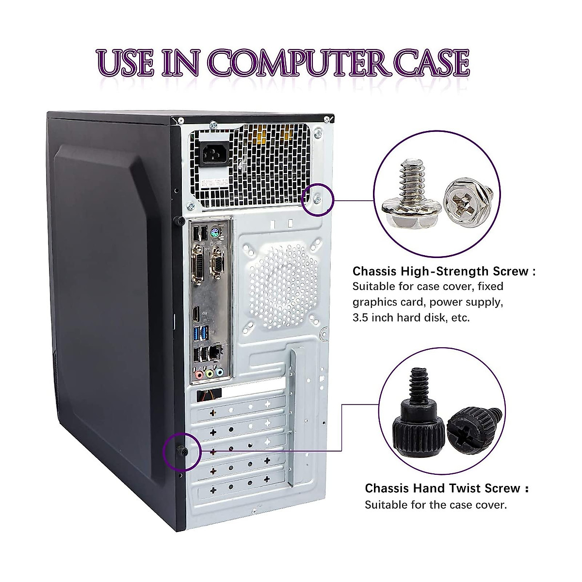 330Pcs Computer Screws Assortment Kit, PC Case/Motherboard/Hard Drive/Cooling Fan/Monitor Standoffs Screws Replacement Kit