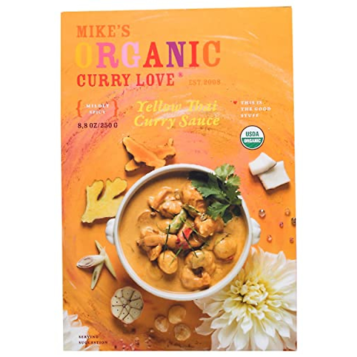 Curry Love, Organic Yellow Thai Curry Sauce, 8.8 Ounce