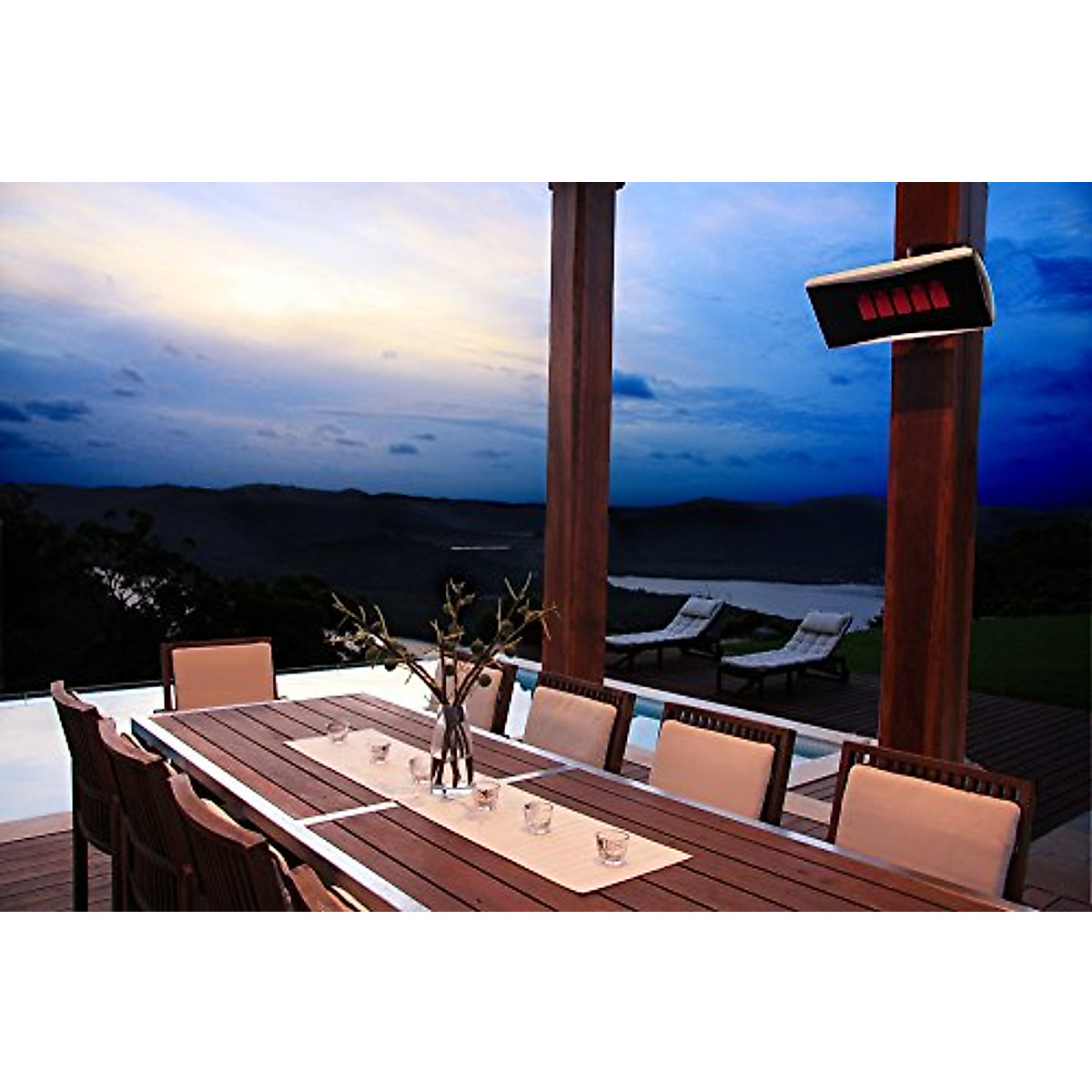 Bromic Heating BH0110003-1 Smart-Heat Platinum 500 Radiant Infrared Patio Heater, Natural Gas, 39800 BTU
