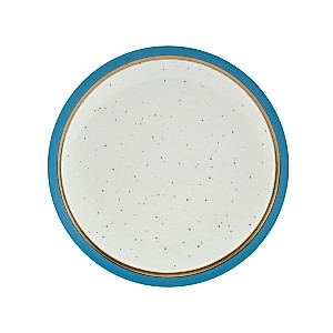 Pfaltzgraff Ezra Speckled 16 Piece Dinnerware Set, Service for 4, Blue Banded