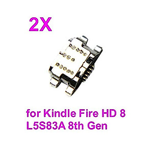 PHONSUN Replacement USB Charging Port for 2018 Released Amazon Kindle Fire HD 8 (8th Generation) L5S83A (Pack of 2)