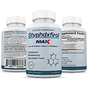 (3 Pack) Styphdxfirol Max 1600MG All Natural Advanced Men's Heath Formula 180 Capsules