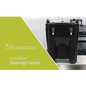 Pearington Insulated Food Carrier, 32qt Capacity, w/Stainless Steel Barrel, Top Load, Soups or Cold Drinks