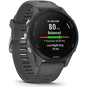 Garmin 010-02641-00 Forerunner 255 GPS Smartwatch Slate Gray Bundle with 2 YR CPS Enhanced Protection Pack
