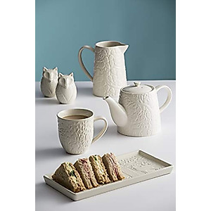 Mason Cash 2001.082 Forest 12" Serving Platter, Stoneware, Cream