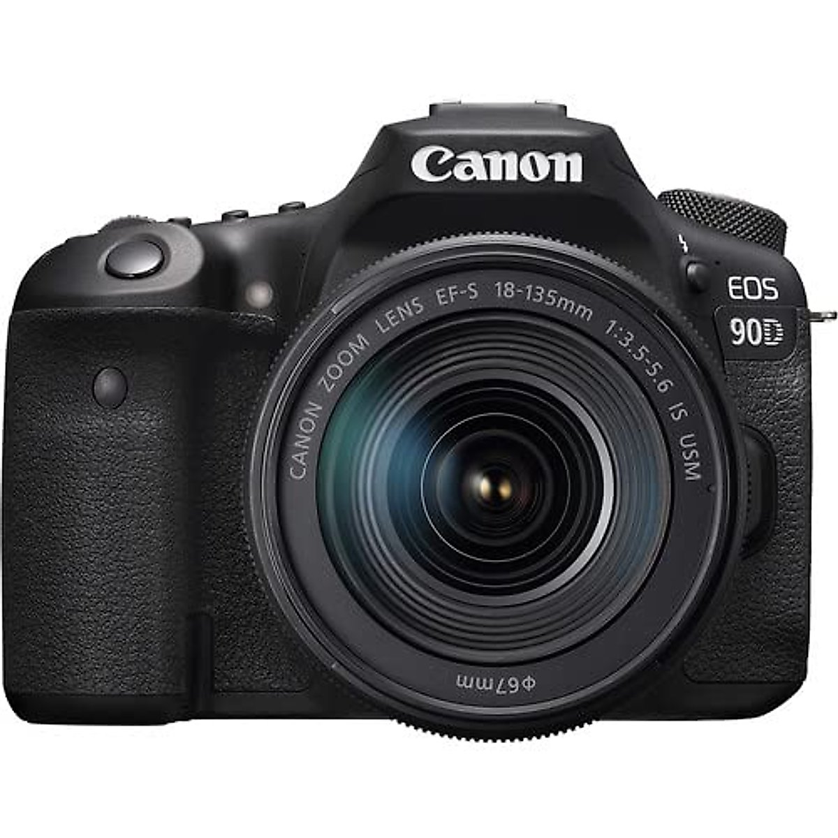Canon EOS Rebel 90D DSLR Camera with 18-135mm+Commander Starter Kit+Lens Filters+Backpack+LED Light+Software+Shot-Gun Microphone+2x64Memory Cards+Tripod (33PC) (Renewed)