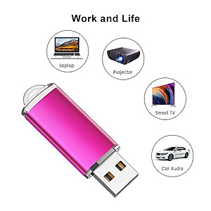 K&ZZ 16GB Flash Drive 10 Pack 16 GB USB Flash Drives Thumb Drive USB Stick 16G Memory Stick USB Drive USB 2.0 Pen Drive, Multicolored
