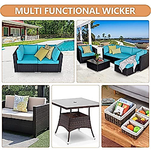 windaze 230FT Wicker Repair Kit, Synthetic PE Rattan Repair Material for Patio Furniture, Waterproof Wicker Repair Supplies Replacement for Knit DIY Repair