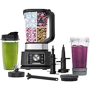 Ninja CO351B Kitchen Nutri Blender System, Silver/Black Food Processor 1400WP BL773CO (Renewed)