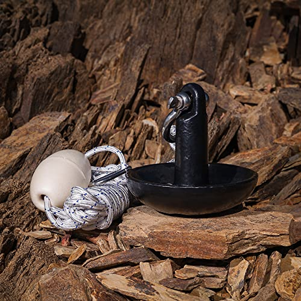 Newport Premium 15lb Mushroom Anchor Kit w/Bag, Rope, Buoy, & Stainless Hardware