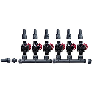 Hunter PGV101-MM Dura Manifold Valve Kit with Flow Control - Barb PGV101G (6 Zone)