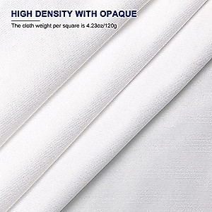 10 x 8 FT White Backdrop Photography Background Chromakey Cloth, Pure White Screen Sheet Photoshoot, Photo Backdrop High Density Polyester for Zoom Booth Video Studio Television Party, 4 Spring Clips