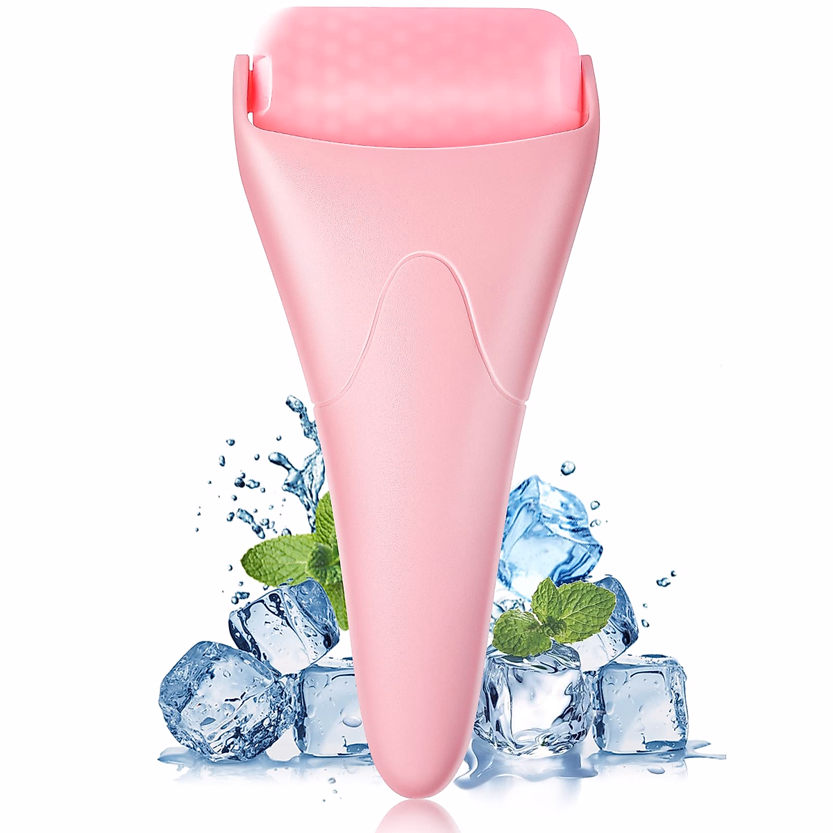 Ice Roller For Face and Eye, Facial Skin Care Tools Puffiness Migraine Relief Minor Injury, Reusable Rolling Tool Beauty, Gifts Women（PINK）