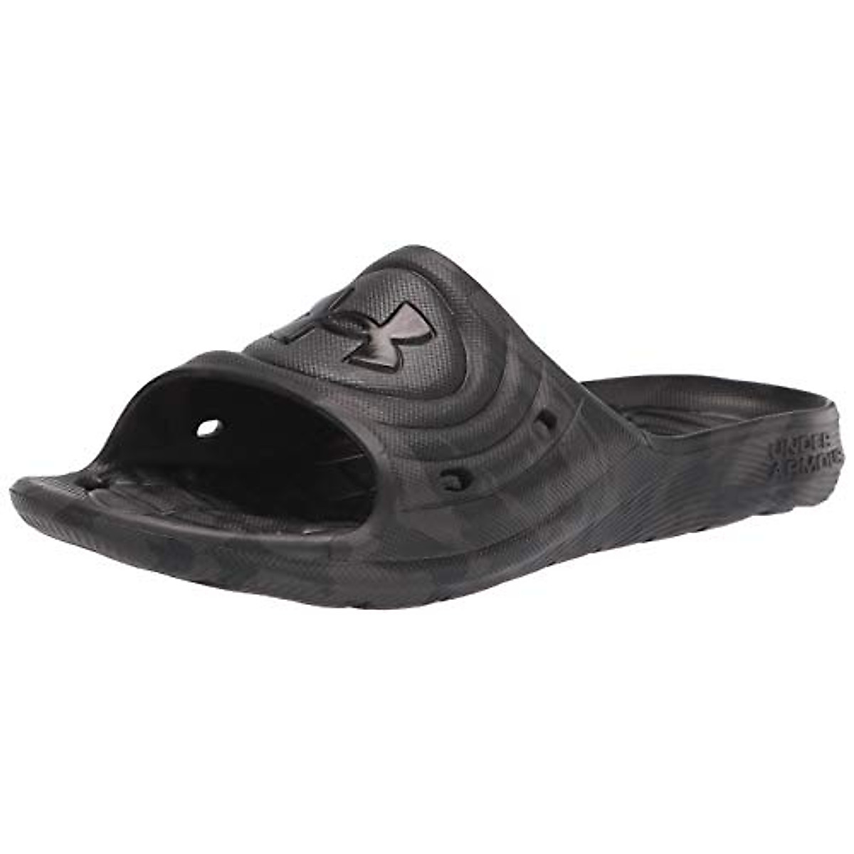 Under Armour Men's Locker Camo, Black (002)/Jet Gray, 8 M US