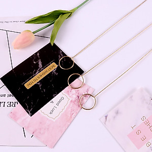 Hananona 30 Pcs Metal Floral Place Card Holder, 13.4 Inch Flower Picks Clip for Floral Arrangement, Golden Card Holder for Wedding and Party (Round)