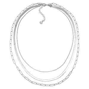 Silpada 'Power of Three' Sterling Silver Chain Necklace, 18" + 2"