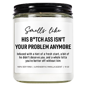 Younift Funny Divorce Candles, Divorce Gifts for Women, Divorce Party Decorations, Breakup Gifts for Women, Cheer up, Break up Gifts for Her, Gifts for Newly Divorced Woman, Ex Boyfriend Gifts