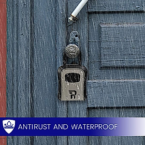 Key Lock Box for Outside - Realtor Lockbox for House Keys Outdoor - Combination Key Hiders to Hide a Key Safe Storage