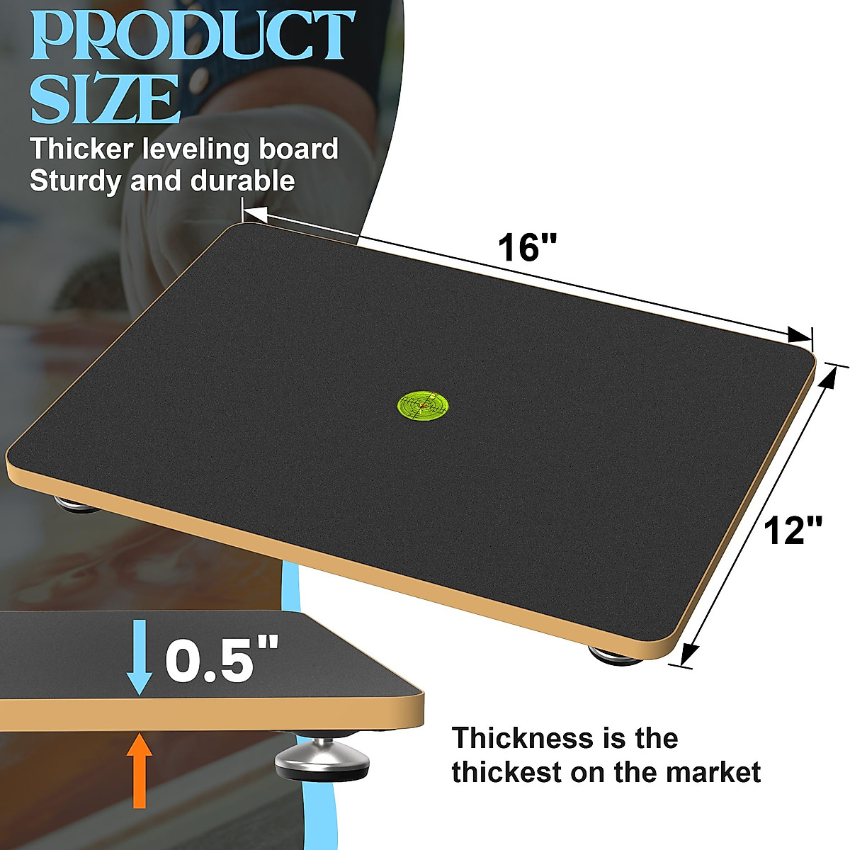 Nelyrho Resin Leveling Board for Epoxy Resin, 16''x 12'' Adjustable Precision Leveling Table for Resinate, Epoxy Resin Accessories, Multipurpose Resin Leveling Table, Resin Supplies (Grey)